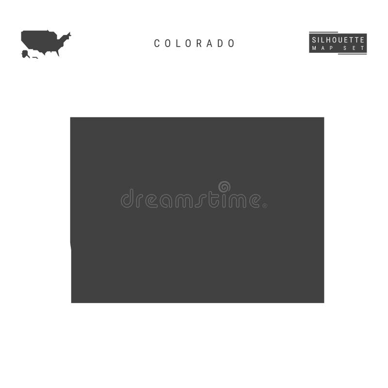 Colorado US State Vector Map Isolated on White Background. High ...