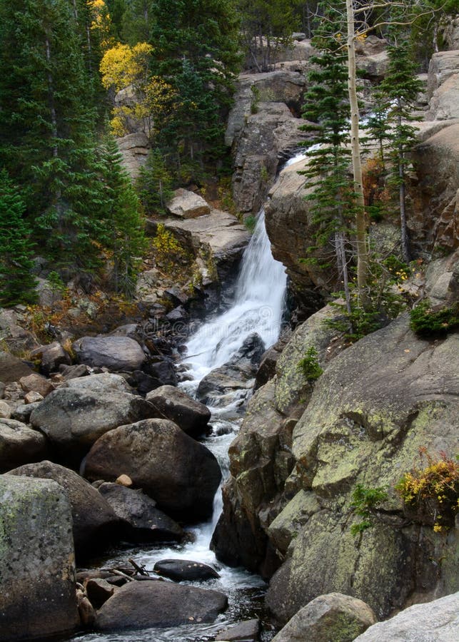 Colorado Waterfall Photograph Stock Photo - Image of rapid, watercourse ...