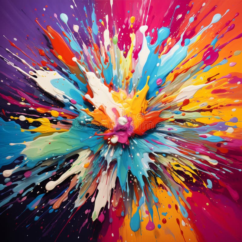 Colorburst Symphony: a Melodic Explosion of Vibrant Tones in Pop Art ...