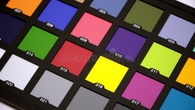 ColorChecker stock footage. Video of detail, graphic - 191294462
