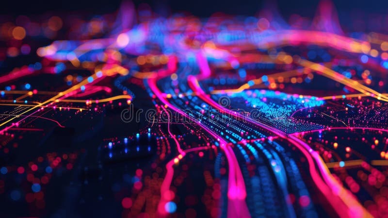 A Colorcoded Map Showing the Average Speed of Vehicles on Different ...