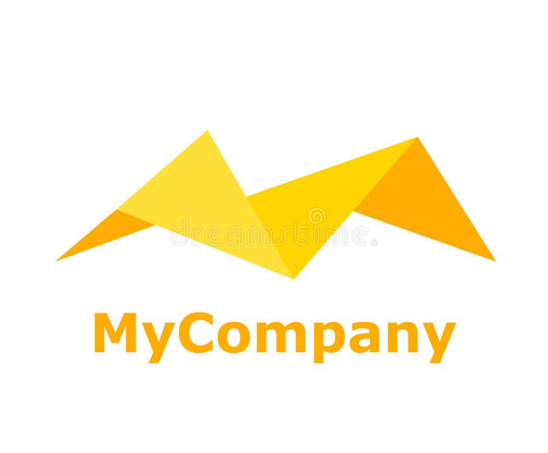 Colore Di Giallo Di Logo Di M. Illustrazione Vettoriale - Illustrazione ...