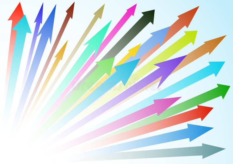 Colored Abstract Arrow Background Stock Vector - Illustration of ...