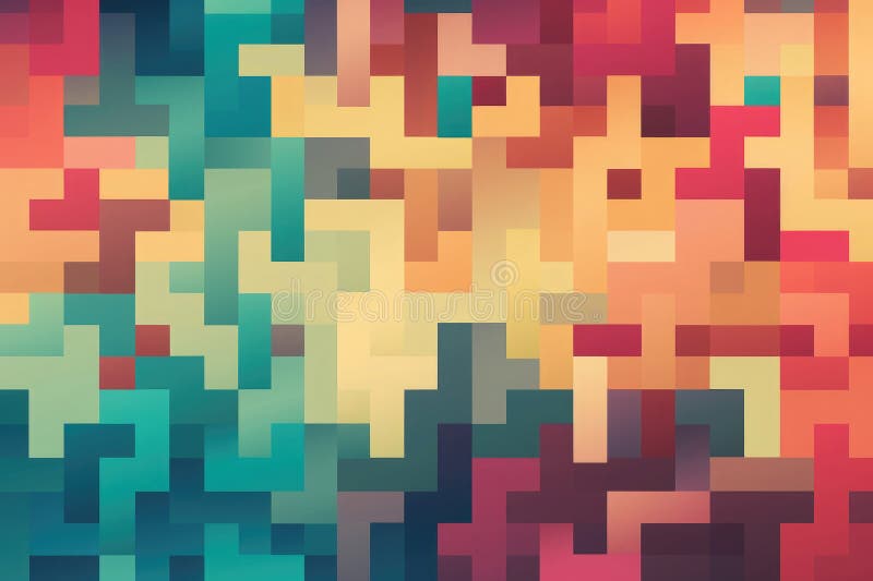 Colored Abstract Background with Pixel Effect. Generative AI Stock ...