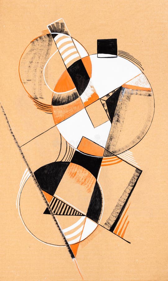 Colored Abstract Figures, Shapes Stock Image - Image of white, colored ...