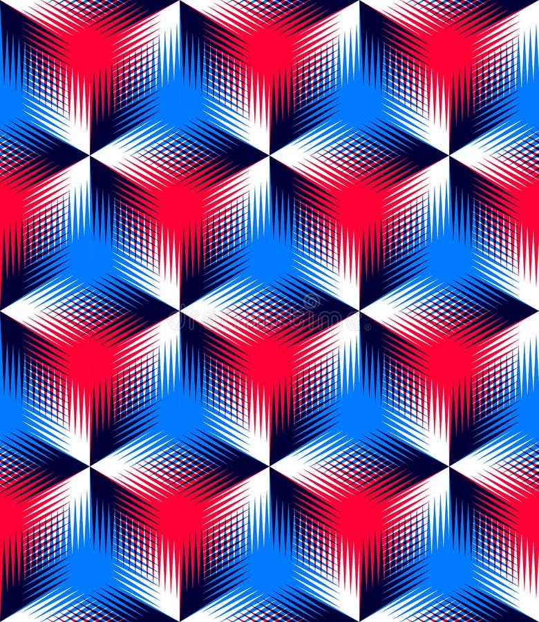 Colored Abstract Interweave Geometric Seamless Pattern, EPS10. B Stock ...