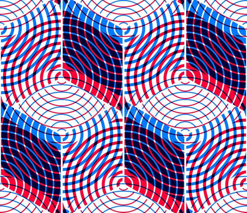 Colored Abstract Interweave Geometric Seamless Pattern, EPS10. B Stock ...