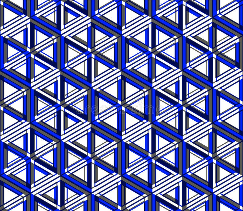 Colored Abstract Interweave Geometric Seamless Pattern, EPS10. B Stock ...