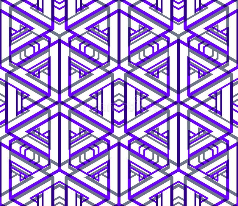 Colored Abstract Interweave Geometric Seamless Pattern, EPS10. B Stock ...