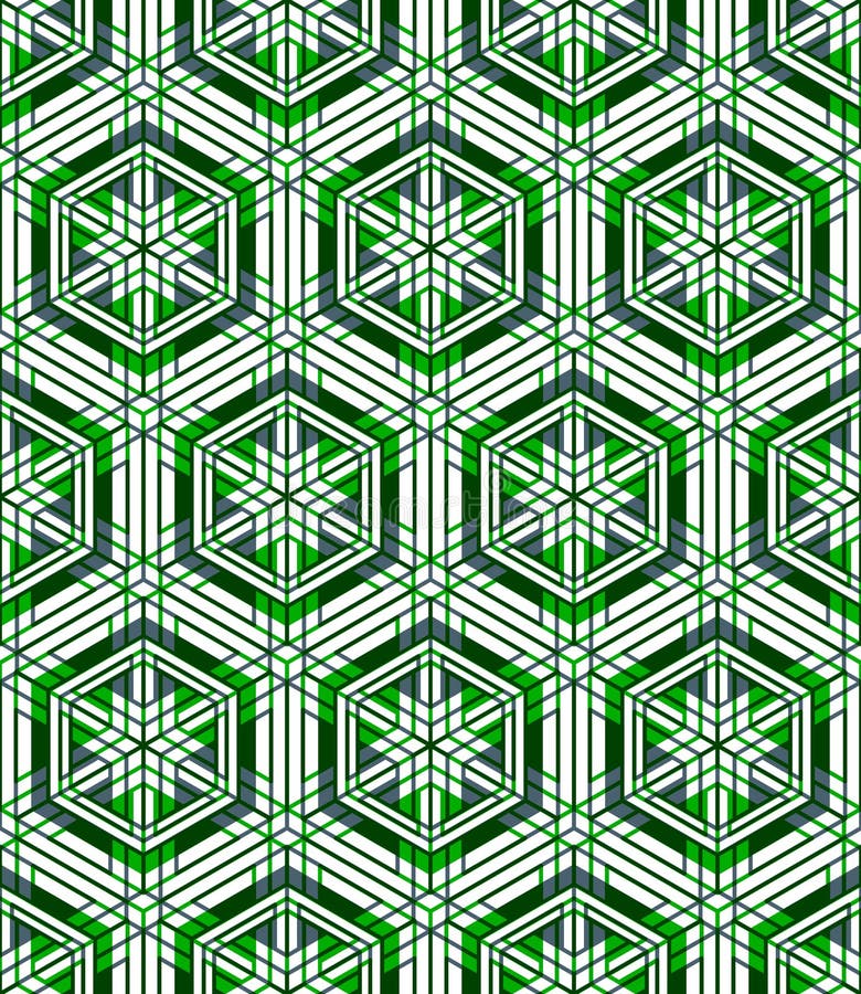 Colored Abstract Interweave Geometric Seamless Pattern, EPS10. B Stock ...