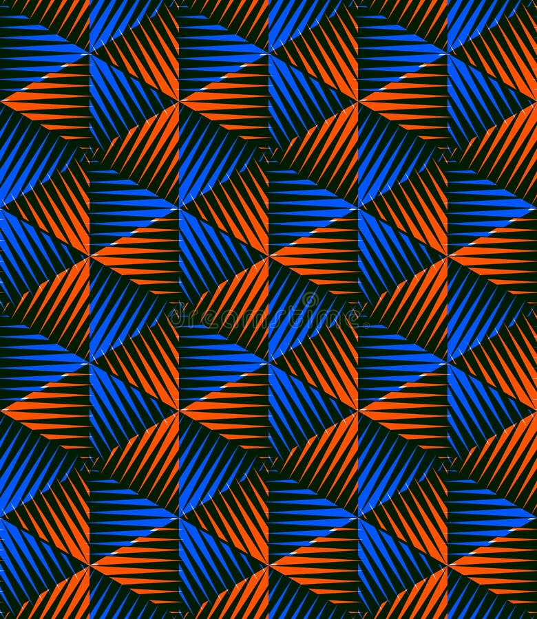 Colored Abstract Interweave Geometric Seamless Pattern, EPS10. Stock ...