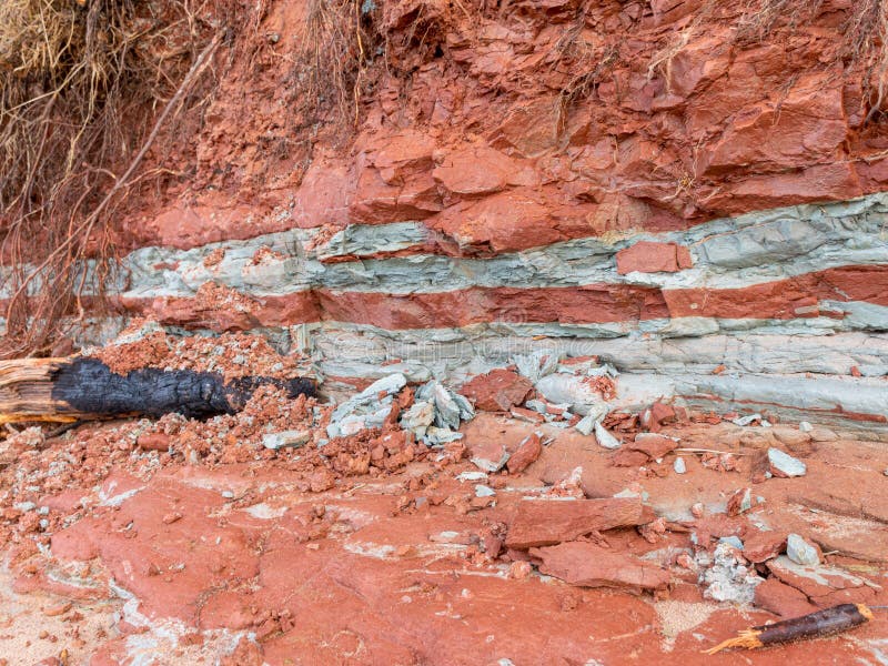Colored Abstract Picture with Red and White Clay Texture Stock Image ...