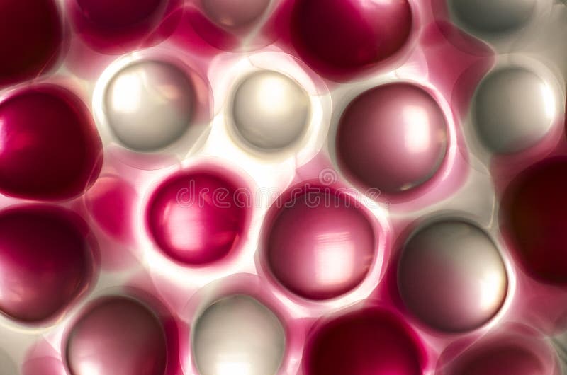 Abstract Colored Microspheres Cells in Liquid, Background Stock Image ...