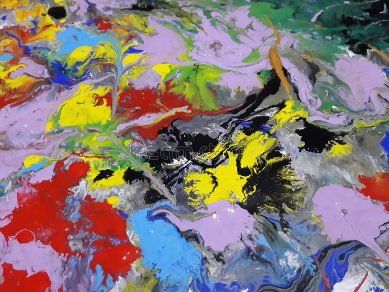 Colored Abstract Texture Painting Illustrating Stock Image - Image of ...