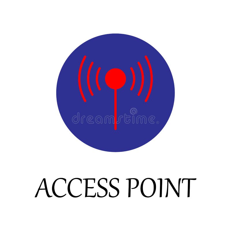 Colored Access Point Icon. Element of Web Icon for Mobile Concept and ...