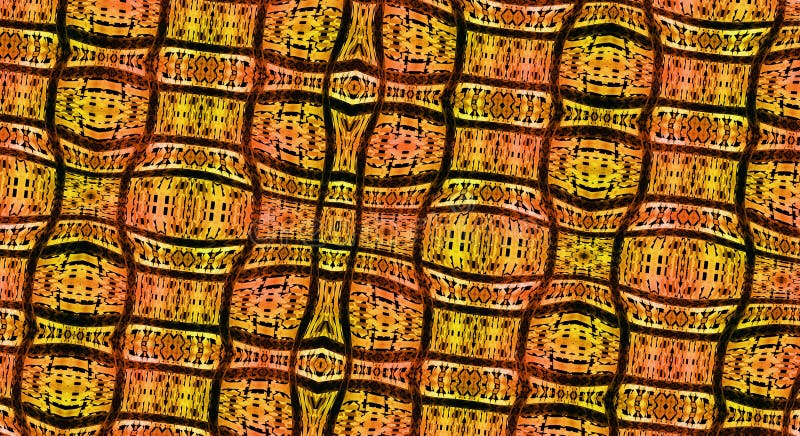 Colored African Fabric – Seamless and Textured Pattern, Geometric ...