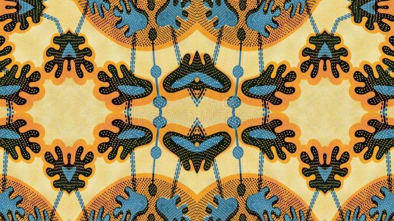 Colored African Fabric – Seamless and Textured Pattern, Geometric ...