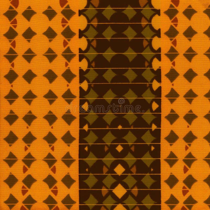 Colored African Fabric, Seamless and Textured Pattern, Geometric Design ...