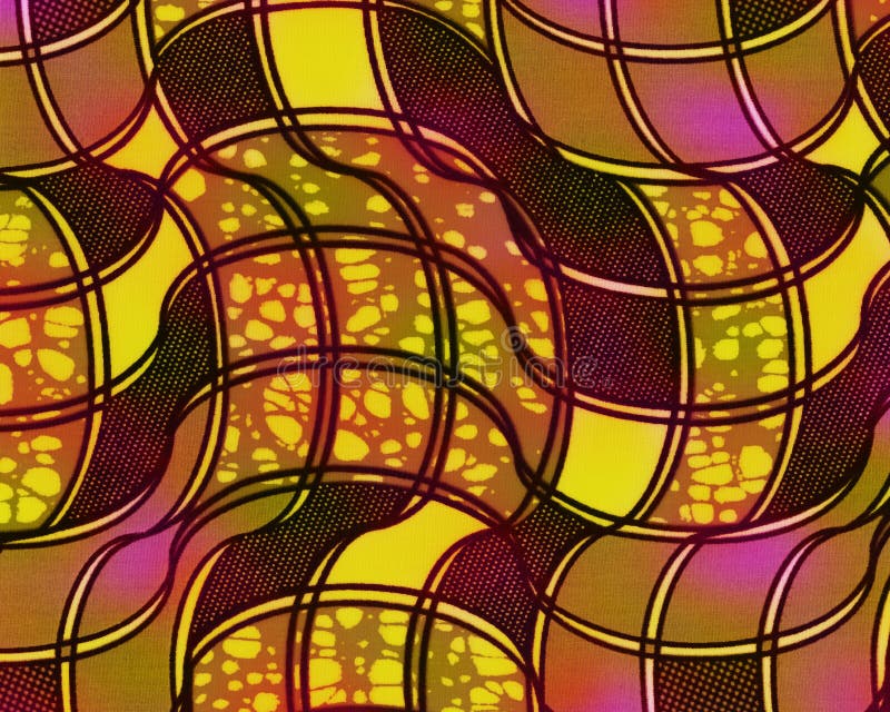 Colored African Fabric – Seamless and Textured Pattern, Photo Stock ...