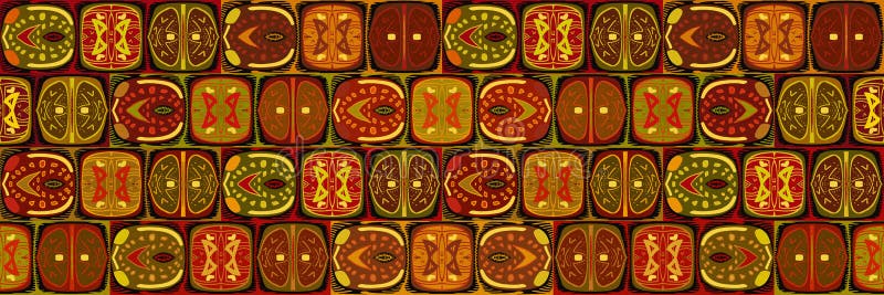 Colored African Pattern – Seamless Design, High Definition ...