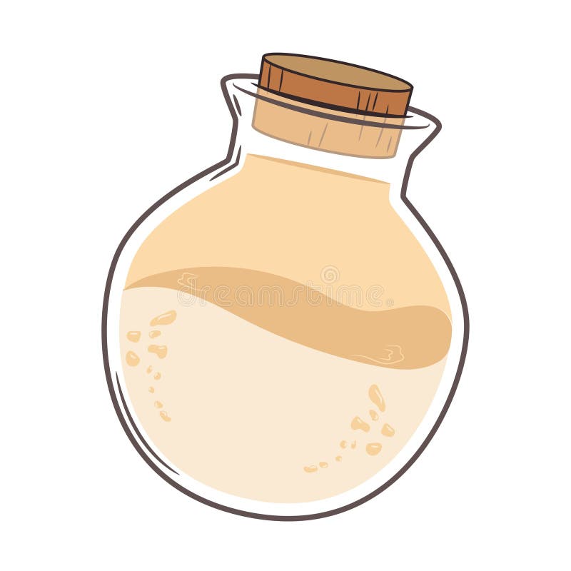 Colored Alchemy Potion Flask Vial Vector Stock Vector - Illustration of ...