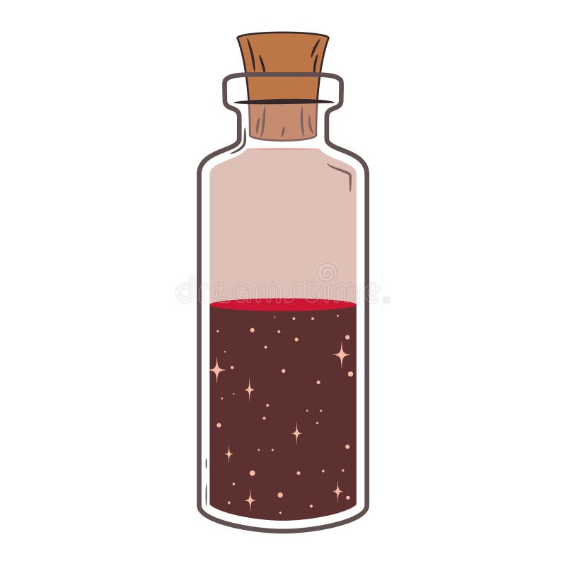 Colored Alchemy Potion Flask Vial Vector Stock Vector - Illustration of ...