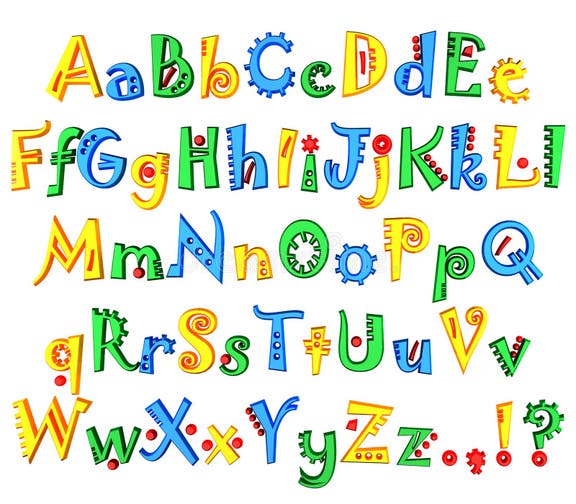 Colored Alphabet Stock Illustrations – 47,623 Colored Alphabet Stock ...