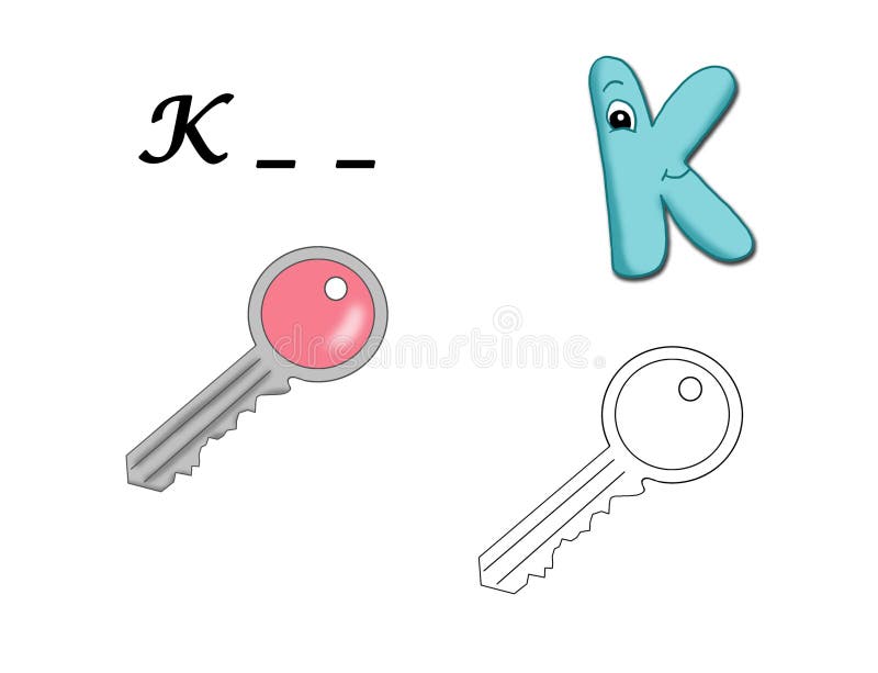 Alphabet Letter K Pictures Stock Illustrations – 22,487 Alphabet Letter ...