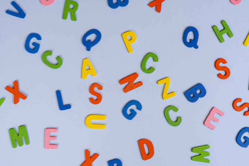 Colored alphabet letters stock photo. Image of cartoon - 237348334