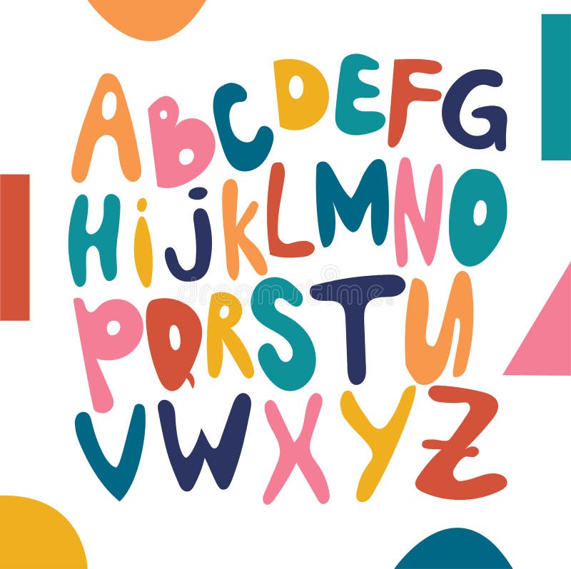 Colored alphabet. stock vector. Illustration of education - 43310151