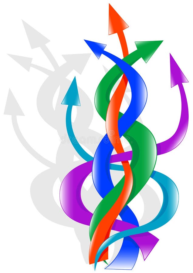 Colored arrow stock vector. Illustration of motion, arrowhead - 10793611