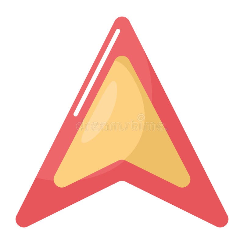 Colored arrow location stock vector. Illustration of place - 265624371