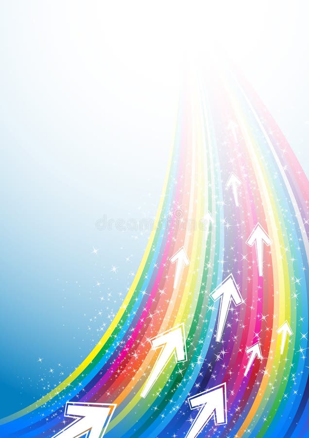 Colored arrows stock vector. Illustration of increase - 18251645