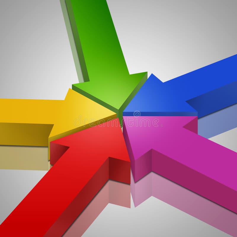 Colored arrows stock illustration. Illustration of arrows - 26579907