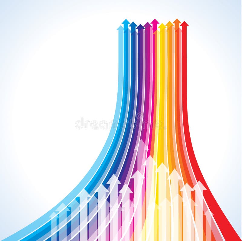 Colored arrows stock vector. Illustration of icon, concept - 27114872