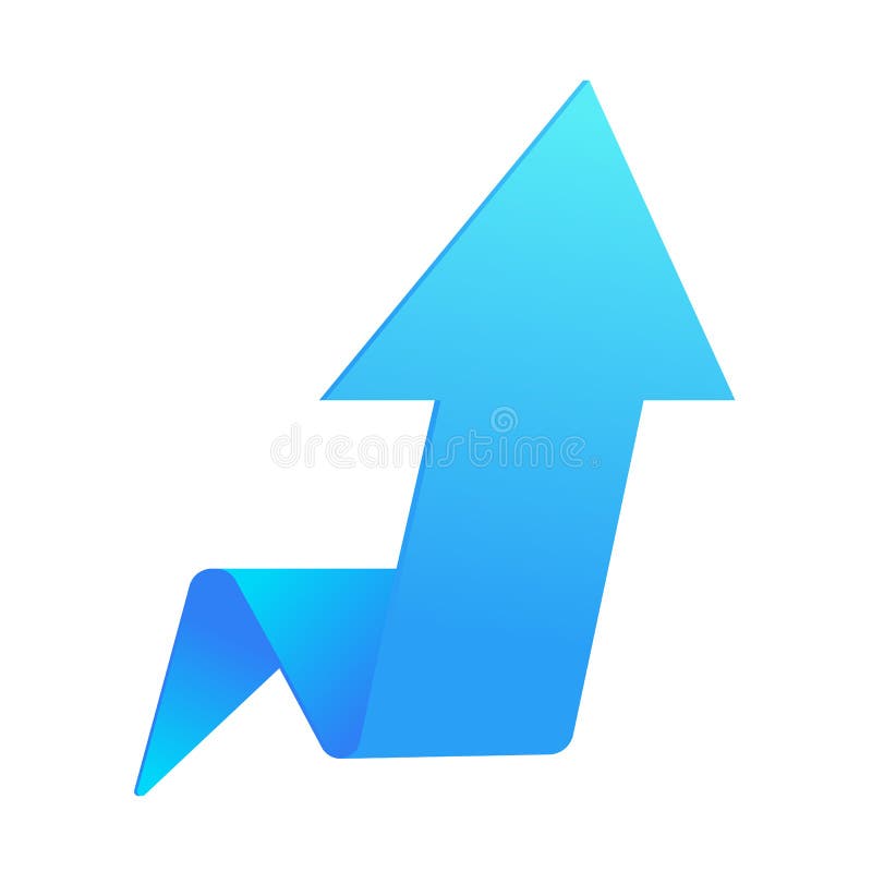 Colored Arrows. Stickers Pointers. Vector Illustration. Blue Arrow ...