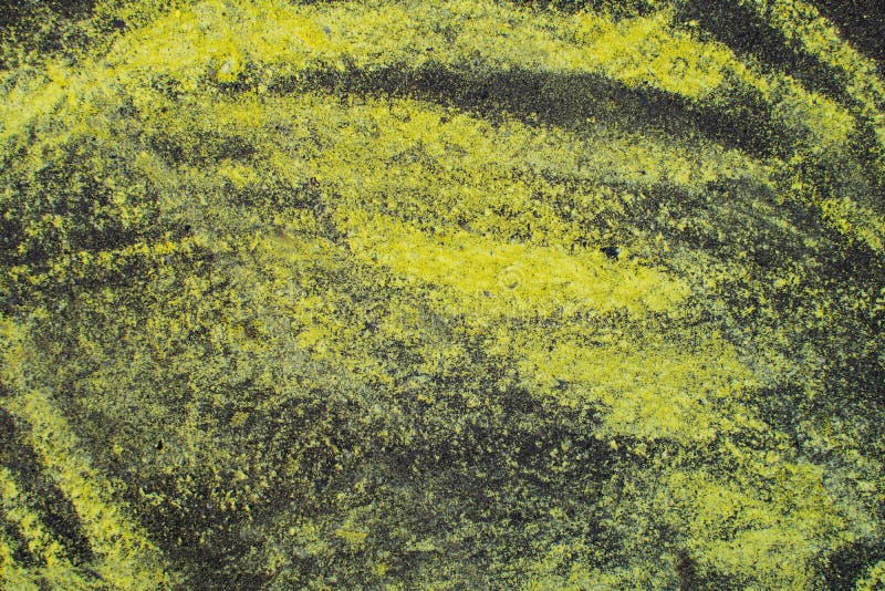 Colored Asphalt. Asphalt Painted with Yellow Chalk Stock Photo - Image ...