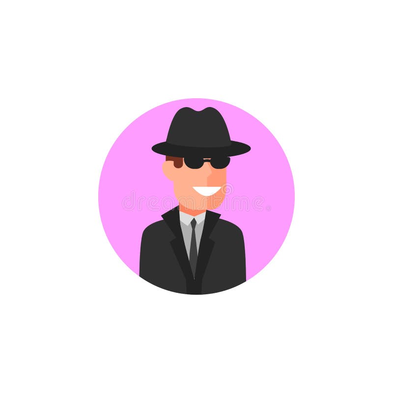Colored Avatar of Spy Icon. Element of Colored People Profession Icon ...