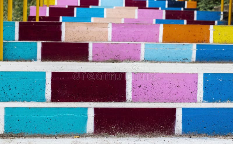 Colored background stock image. Image of steps, pink - 195250053
