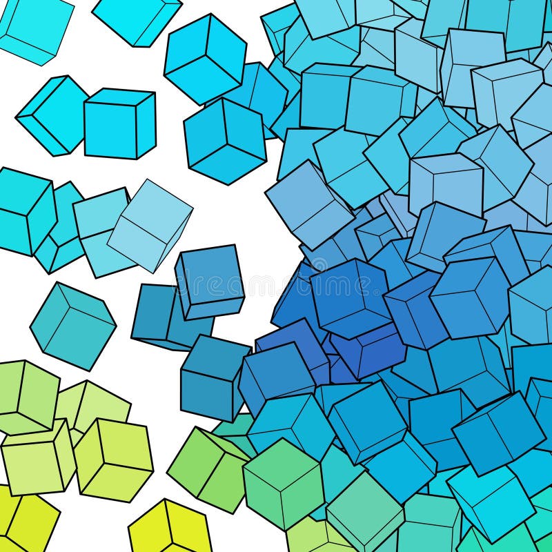 Colored Background from Cubes. Design Element. Vector Template. Eps 10 ...