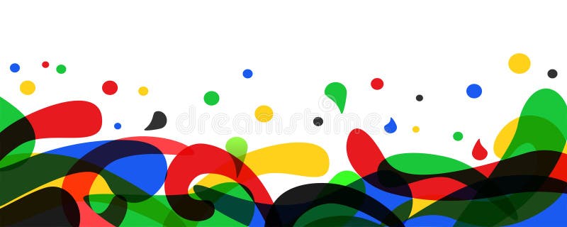 Colored Olympic Games Background Design, Summer Colorful Banner Splash ...
