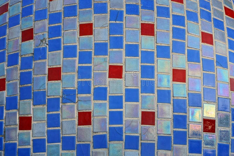 Colored Texture of Fine Ceramic Square Tiles with a Pattern on the Wall ...