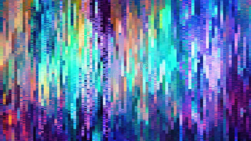 Abstract Gradient Pixel Background with Glitch Effect by Generative AI ...