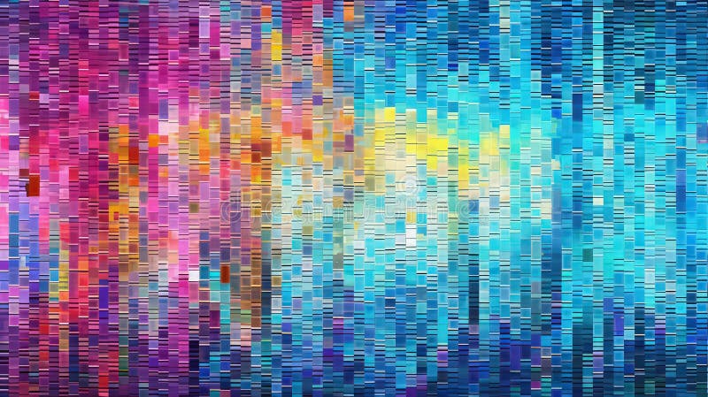 Abstract Gradient Pixel Background with Glitch Effect by Generative AI ...