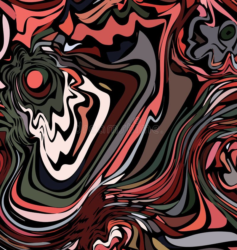 Colored Background Image Abstract Image of Fatigue Stock Vector ...