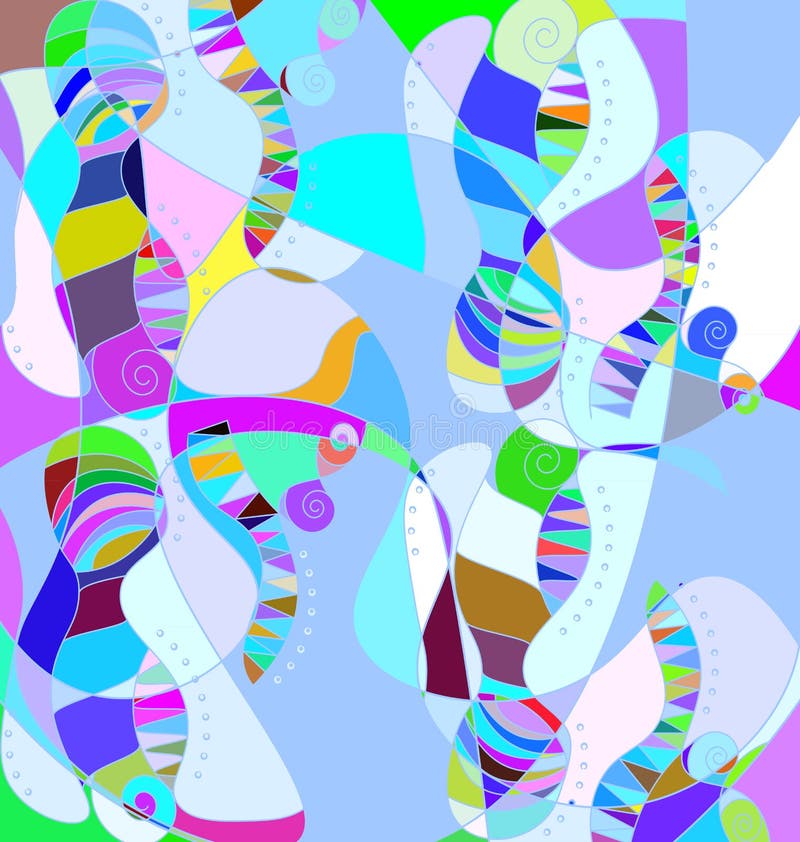 Abstract Background Image of the Light Colored Clutter Stock Vector ...