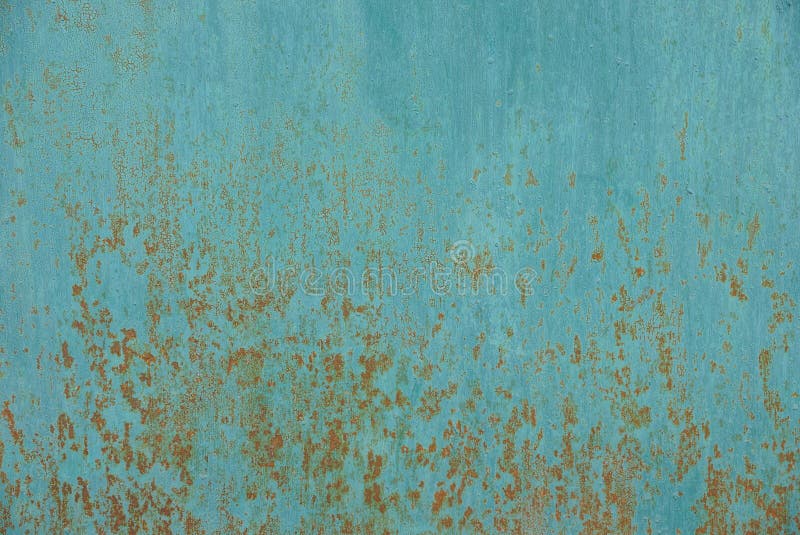 Blue Metallic Texture of a Piece of Rusty Iron Stock Image - Image of ...