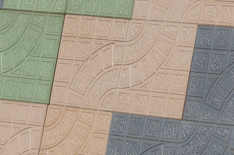 Colored Background of Square Paving Tiles Stock Photo - Image of ...