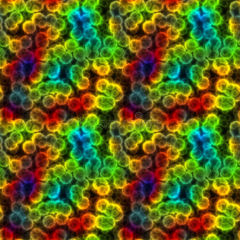 Colored Bacteria Under Microscope Texture Stock Illustration ...