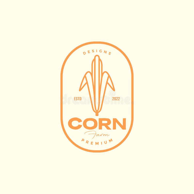 Colored Badge with Corn Logo Design Vector Graphic Symbol Icon ...